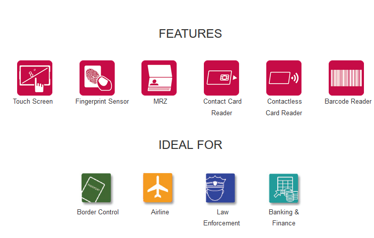 Pradotec MTU100 biometric tablet | Leading Distributor of ID Card ...